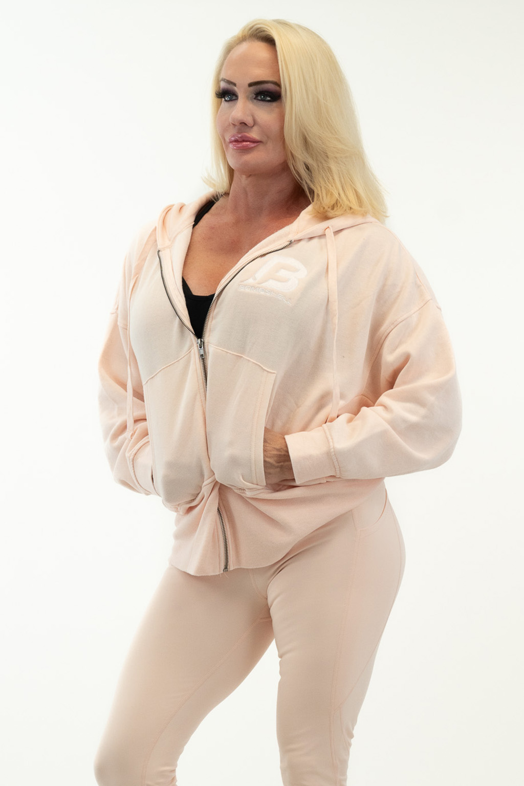 Bombshell Essential Super Soft Fleece Hoodie Jacket - Pearl Blush - Bombshell Boutique by ...