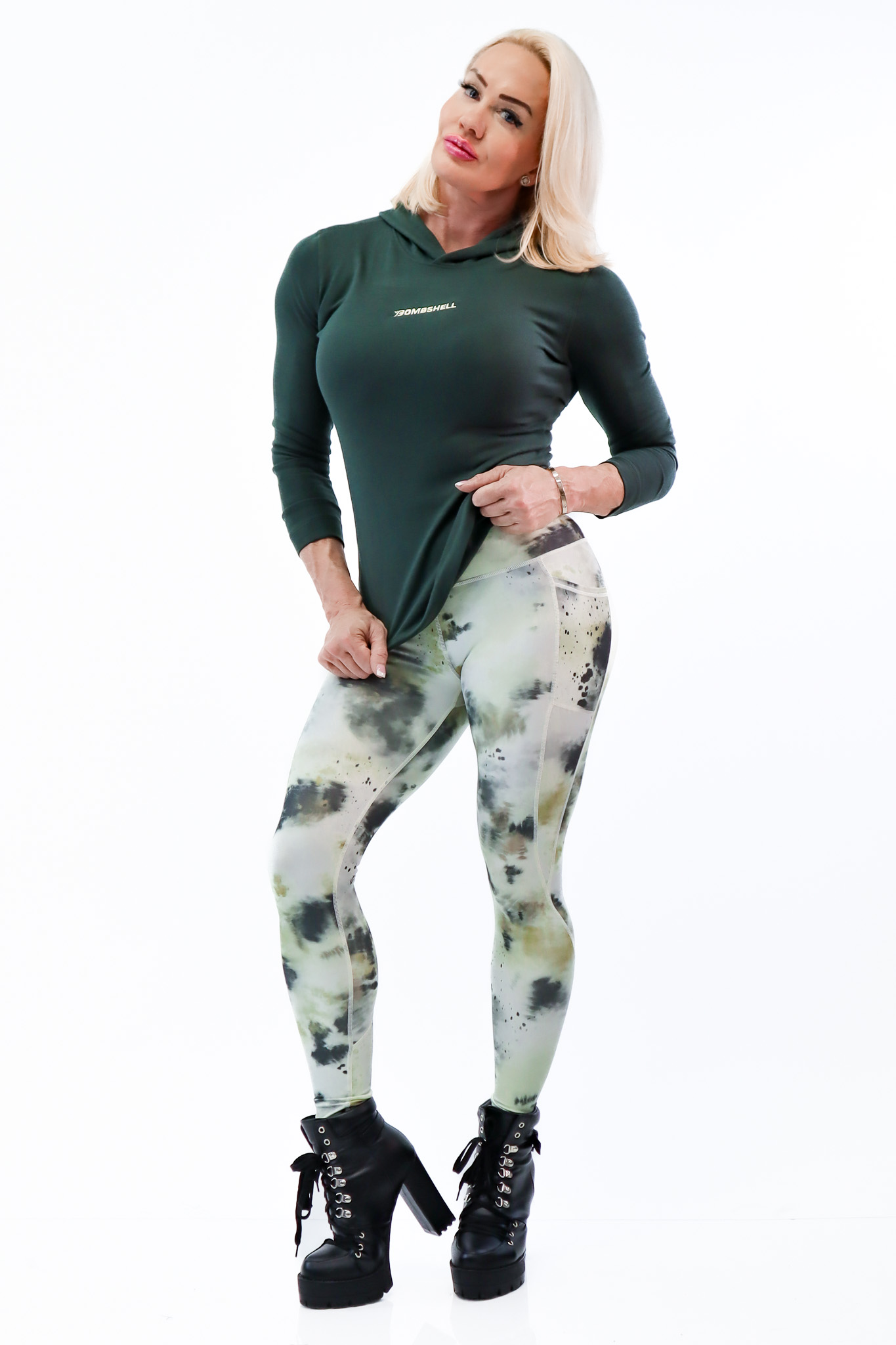 Bombshell Tie Dye Leggings - Inkblot - Bombshell Boutique by Shannon Dey