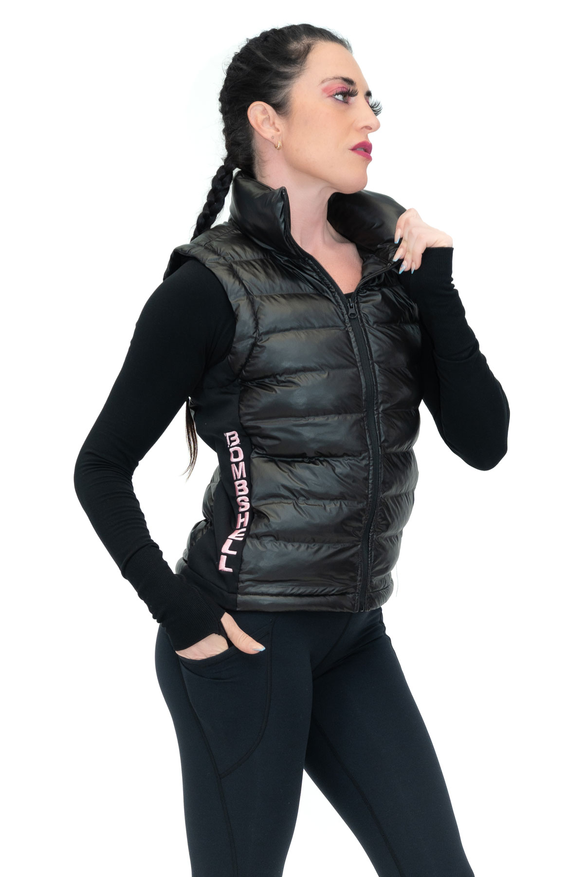 Bombshell Lux Limited Edition Barbie Puffer Vest - Black - Bombshell ...