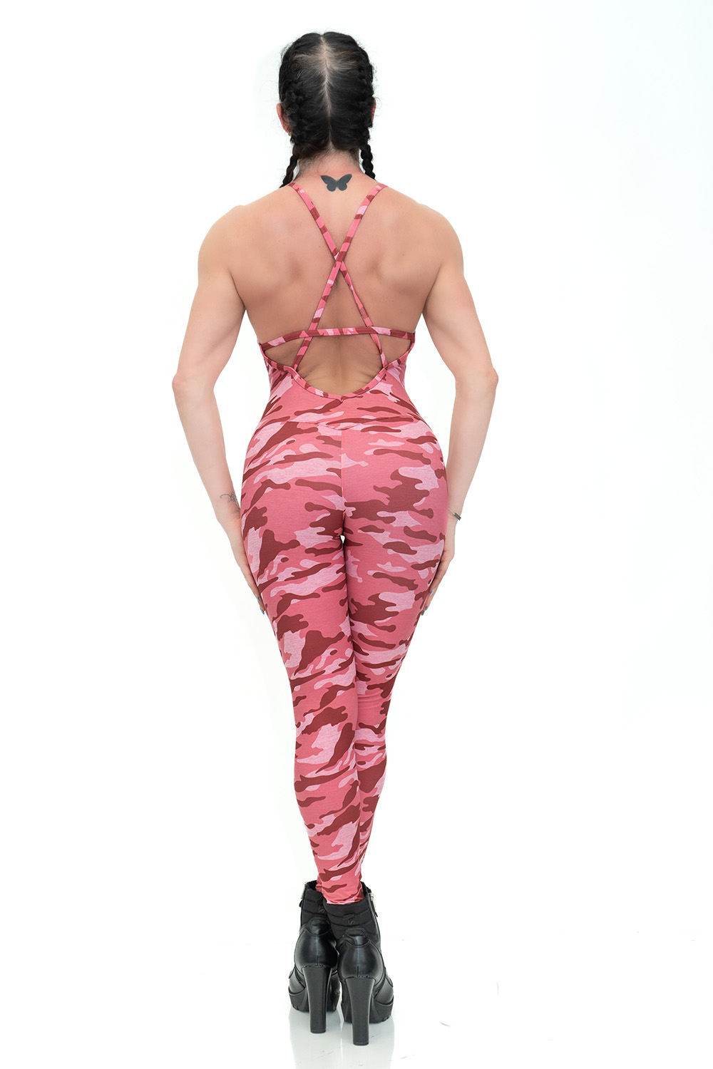 Bombshell Bare-Back Barbie Pink Camo Catsuit - Pink Camo - Bombshell ...