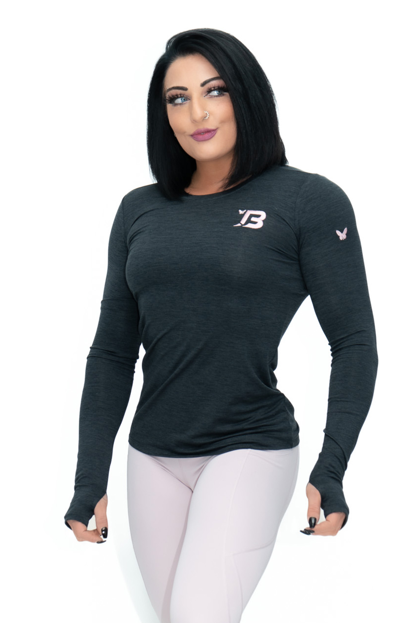 Bombshell Top It Off Pullover - Athletic Grey/Candy Pink - Bombshell ...