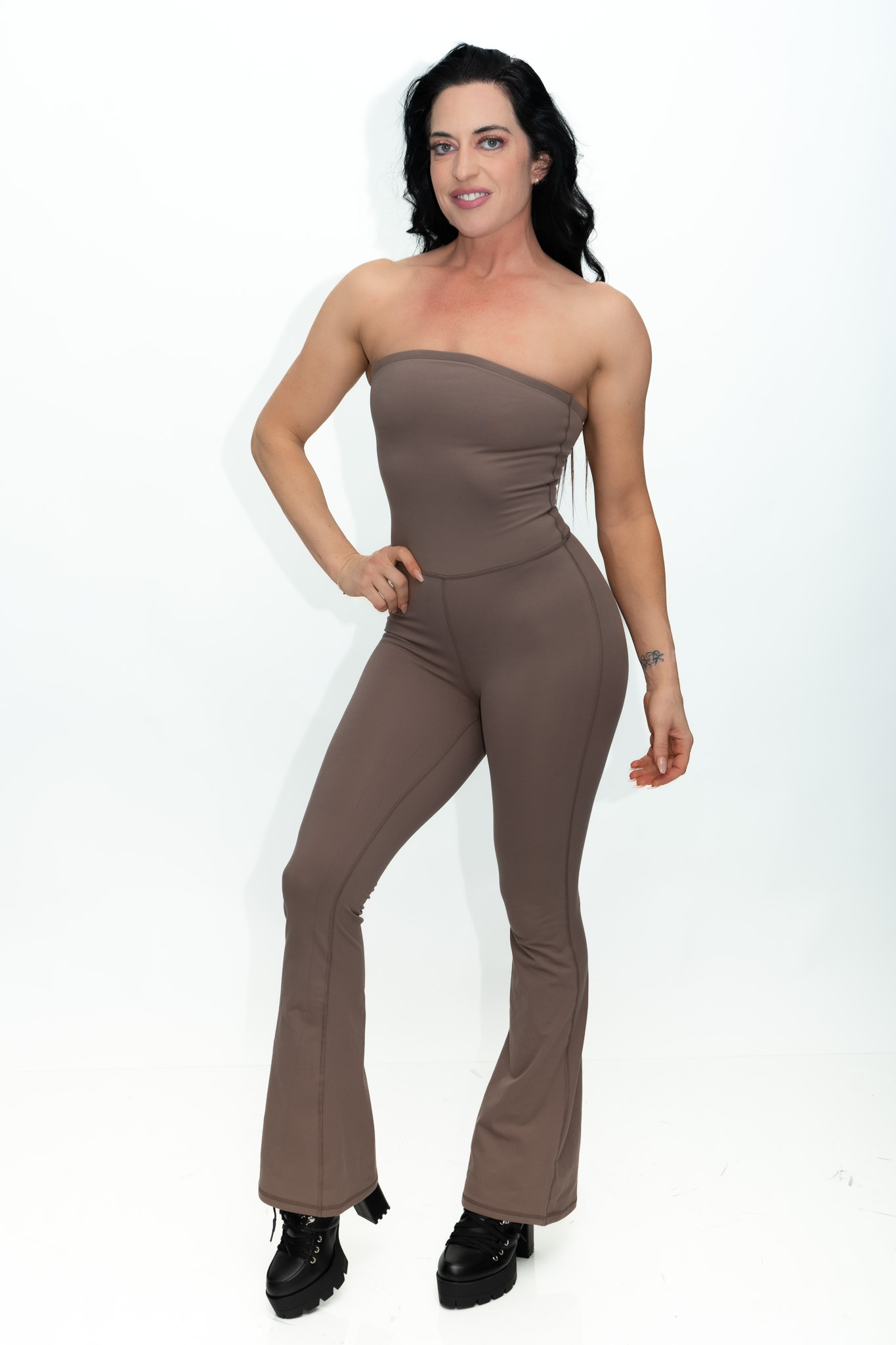 Bombshell Body Catsuit - Deep Taupe - Bombshell Boutique by Shannon Dey