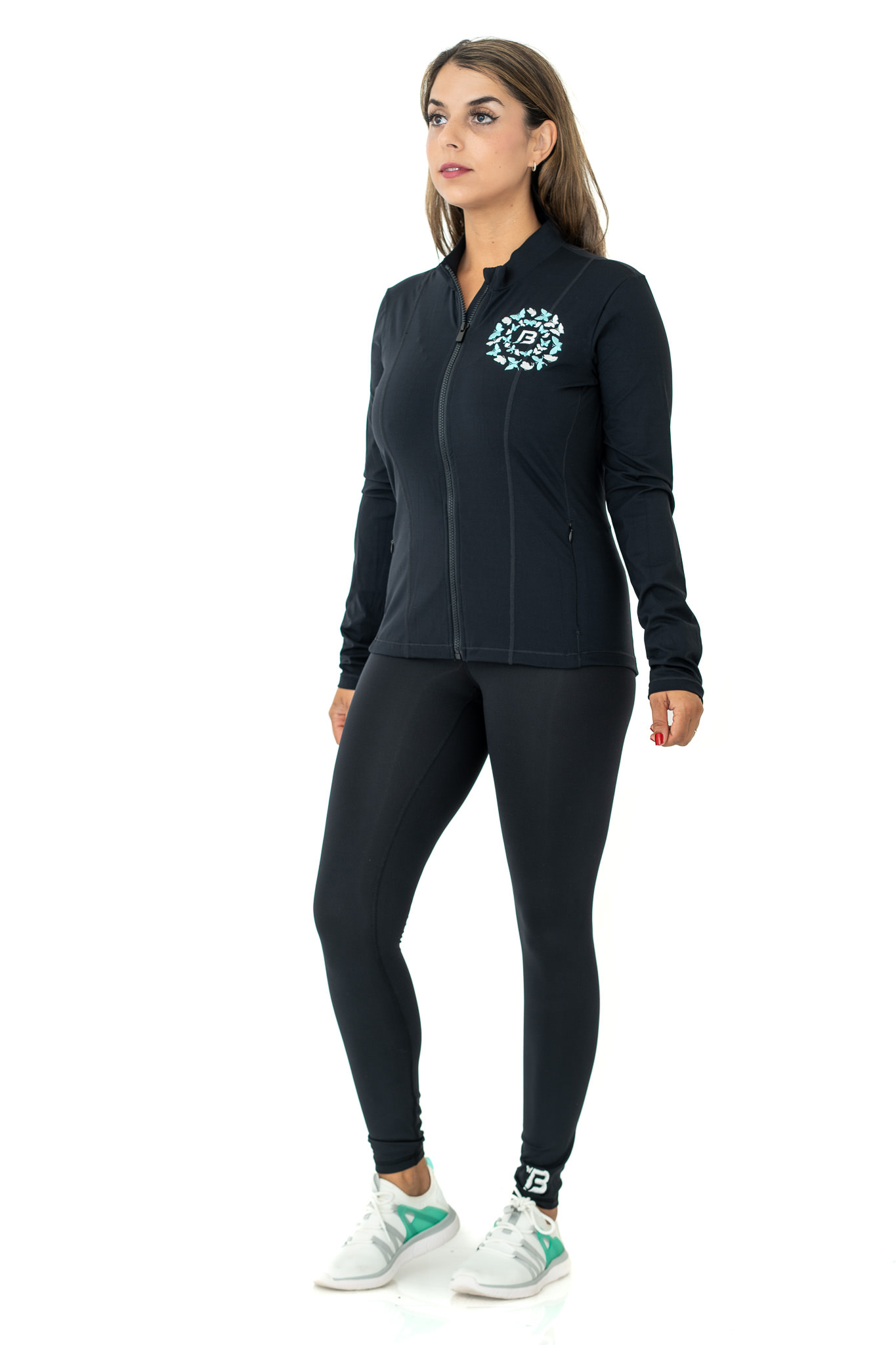 Bombshell Butterfly Hourglass Zip Up Jacket – Black/Blue - Bombshell ...