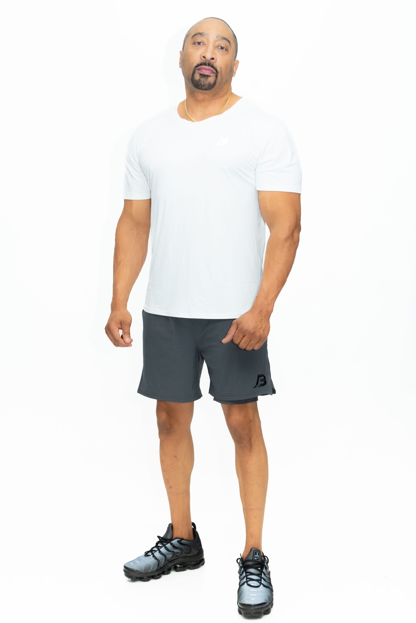 BSF Lined Training Shorts - Dark Grey - Bombshell Boutique by Shannon Dey